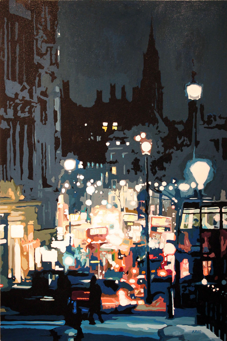 Annie Ralli | Original acrylic painting on canvas, Whitehall from ...