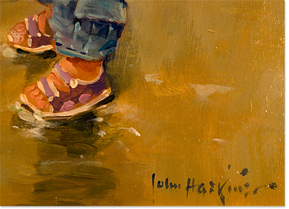 John Haskins | Original oil painting on panel, Untitled, Art to buy ...