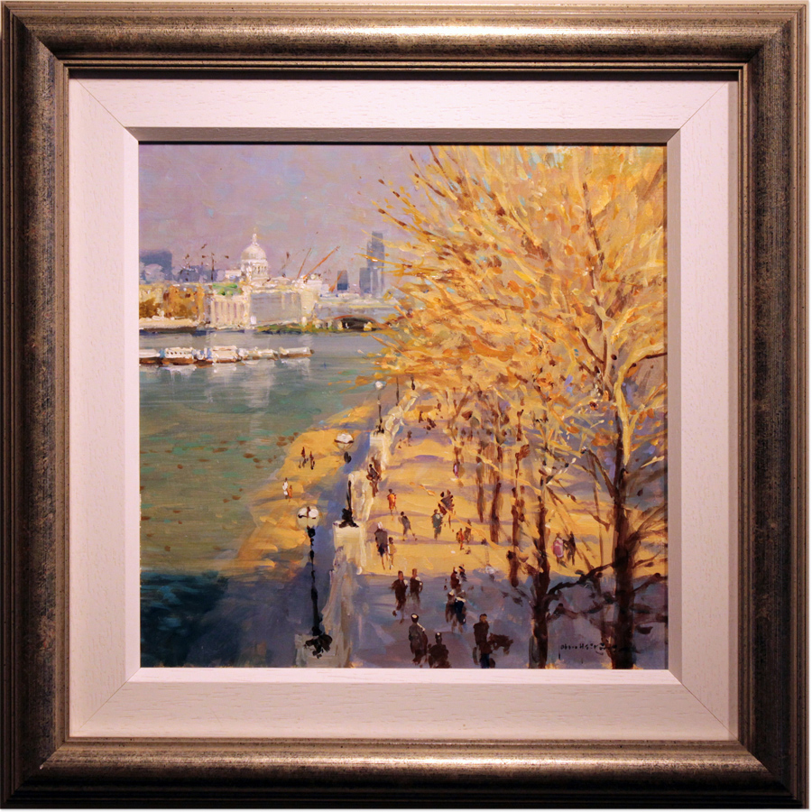 John Haskins | Original oil painting on panel, St Paul's From the ...