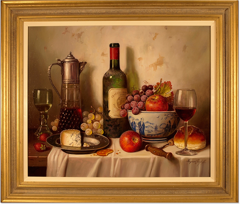 Raymond Campbell | Original oil painting on panel, Still life, Art to ...