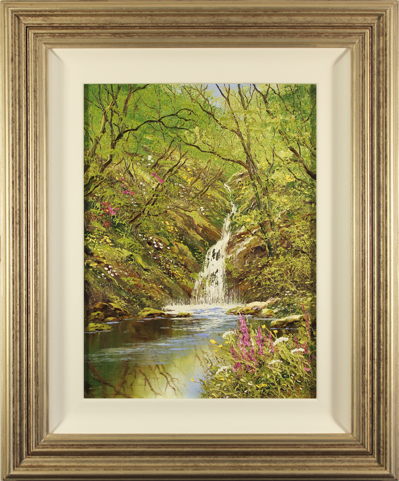 Terry Evans | Original oil painting on canvas, Woodland Spring ...