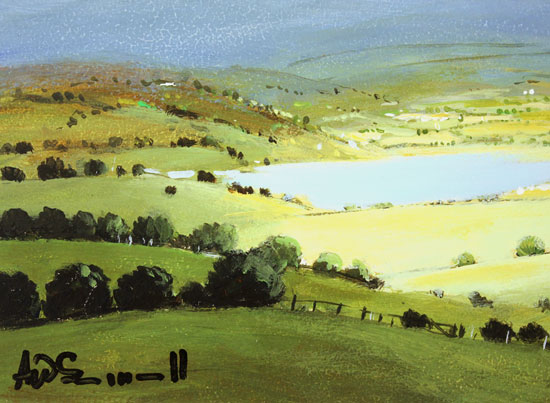 Alan Smith | Original oil painting on panel, Deep in the Valley, The ...