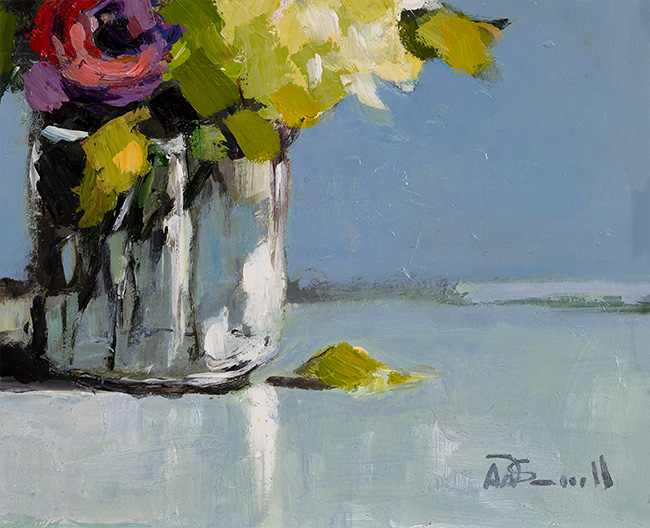 Alan Smith | Original oil painting on panel, In Full Bloom , Art to buy ...