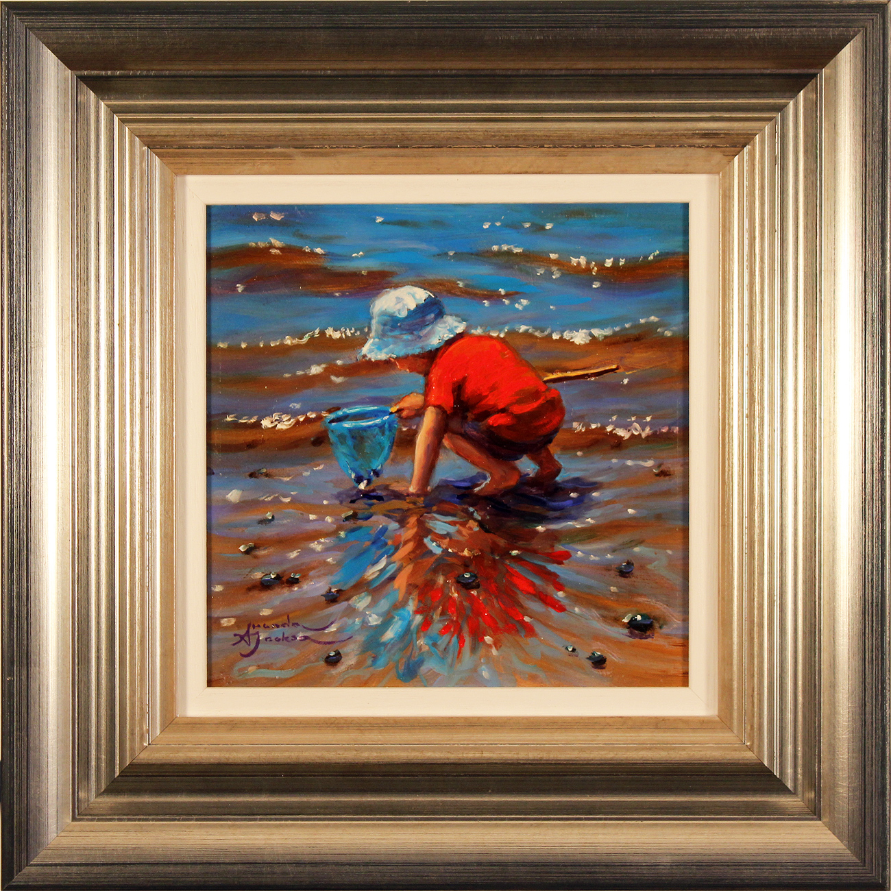 Amanda Jackson | Original oil painting on panel, Catch of the Day, Art ...