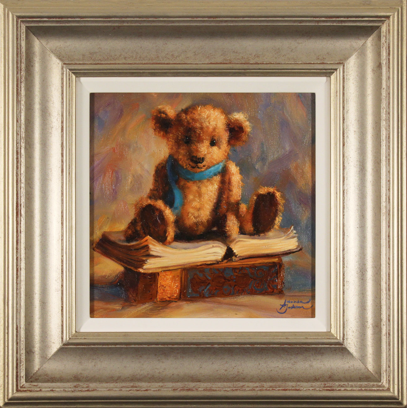 Amanda Jackson | Original oil painting on panel, Bear's Fantastic Tales ...