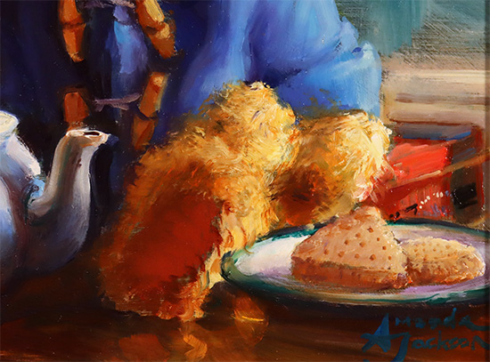 Amanda Jackson | Original oil painting on panel, Time for Tea, Art to ...