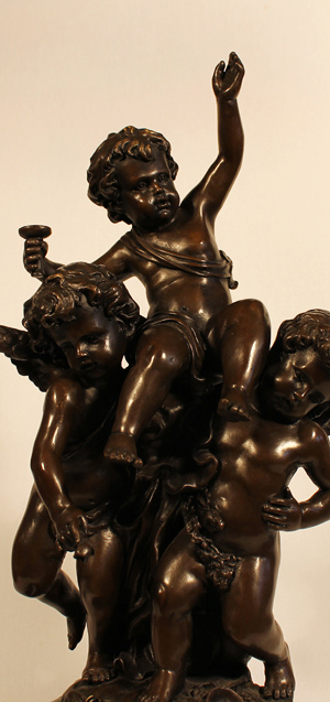 Bronze Statue | Bronze, Three Cherubs, with marble base, Art to buy ...