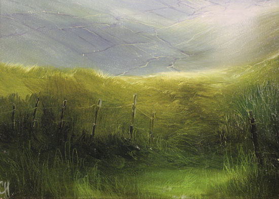 Clare Haley | Original oil painting on panel, Tall Skies Over the ...