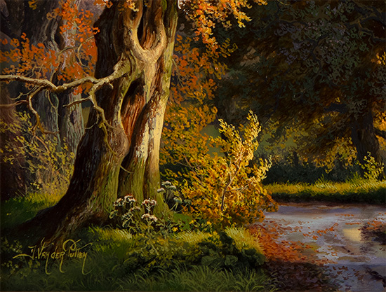 Daniel Van Der Putten | Original oil painting on panel, Road to ...