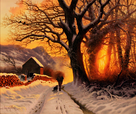 Daniel Van Der Putten | Original oil painting on panel, Swindale Lane ...