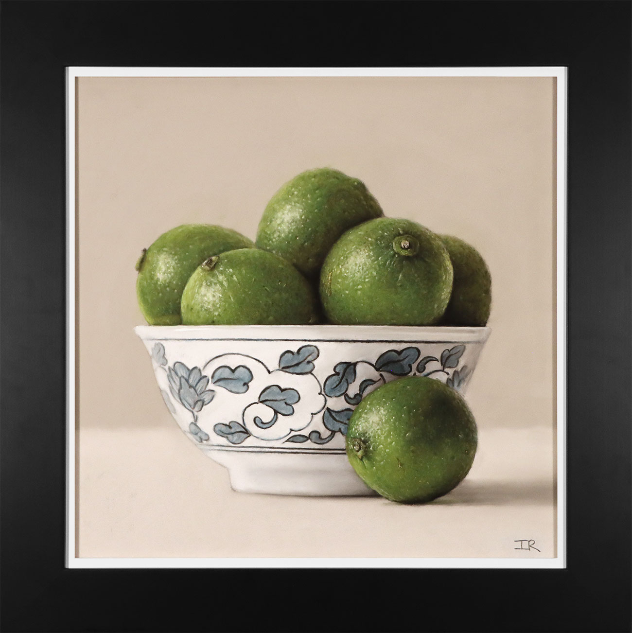 Ian Rawling | Pastel, Bowl of Limes, Art to buy online (Ref:IARA5066)