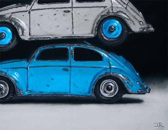 Ian Rawling | Pastel, The Beetles, Art to buy online (Ref:IARA5959)