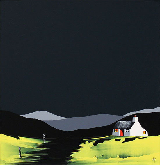 Jay Nottingham | Original oil painting on panel, Harvest Cottage, Art ...