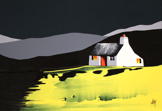 Jay Nottingham | Original oil painting on panel, Harvest Cottage, Art ...