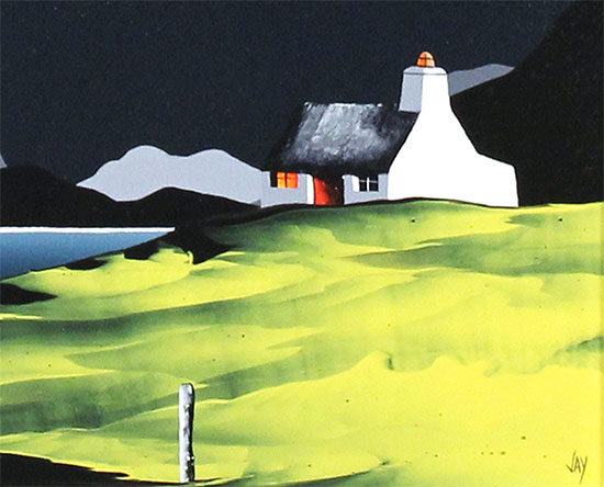Jay Nottingham | Original oil painting on panel, Pine Nut Cottage, Art ...