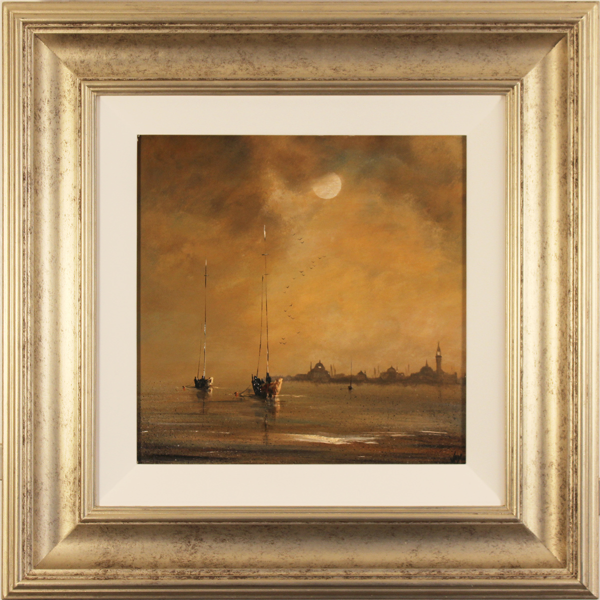 Jay Nottingham | Original oil painting on panel, A Hazy Mooring, Art to ...