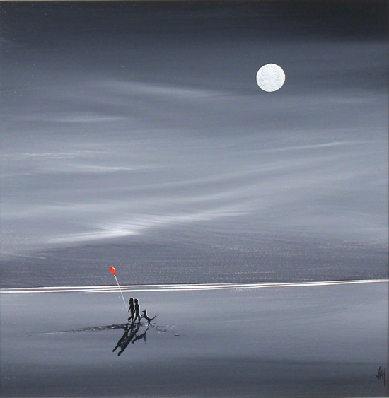 Jay Nottingham | Original oil painting on panel, Moonlight Stroll, Art ...