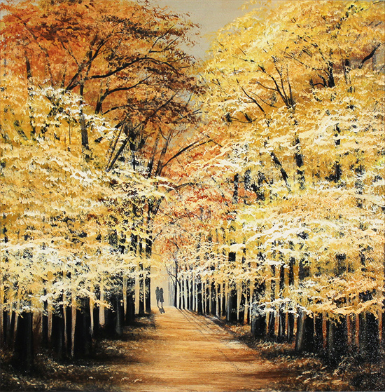 Jay Nottingham | Original oil painting on panel, The Lovers' Wood, Art ...