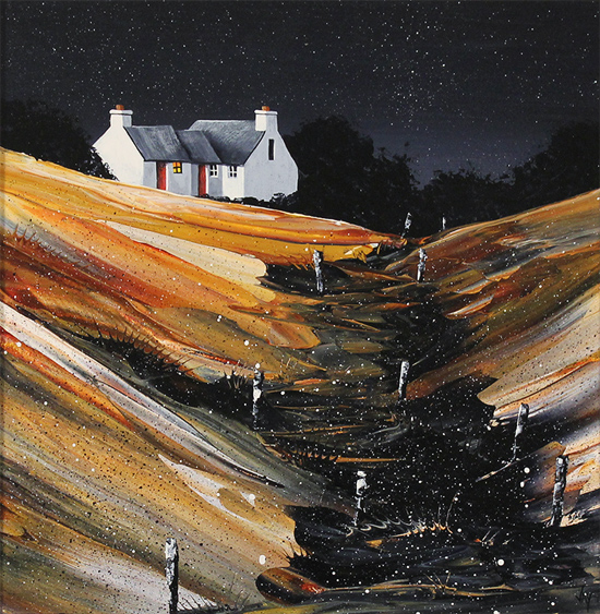 Jay Nottingham | Original oil painting on panel, Starry Night, Art to ...