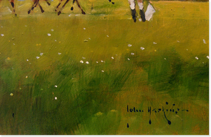 John Haskins | Original oil painting on panel, Point to Point, Art to ...