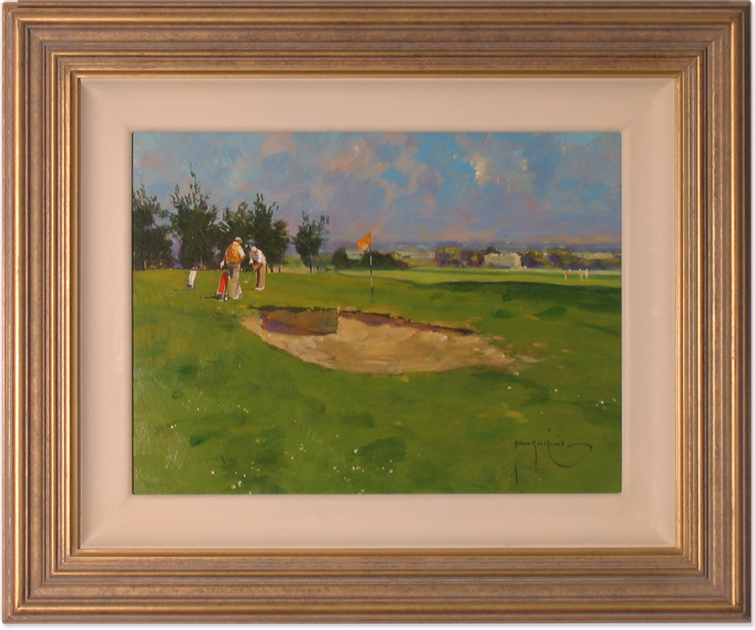 John Haskins | Original oil painting on panel, Golf, Art to buy online ...