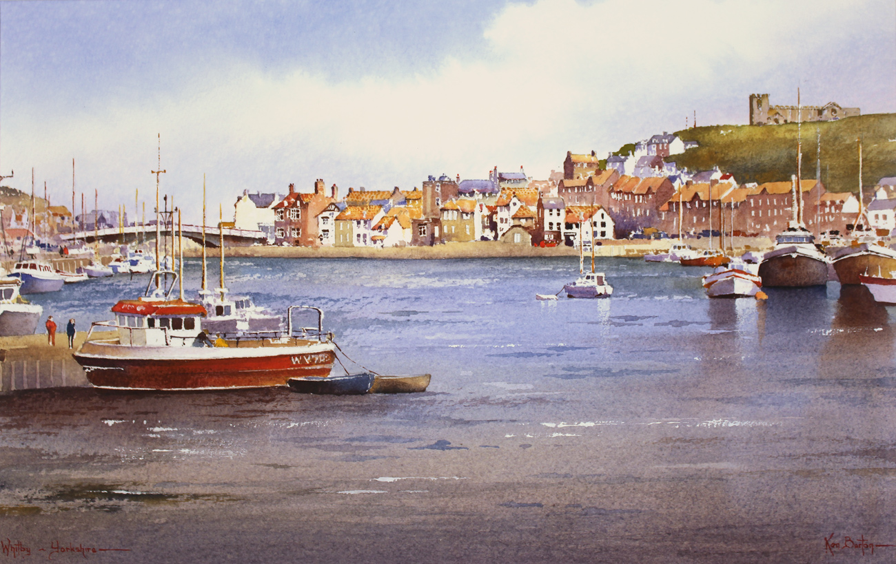 Ken Burton | Watercolour, Whitby, Yorkshire, Art to buy online (Ref ...