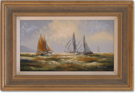Ken Hammond | Original oil painting on canvas, Marine Scene, Art to buy ...