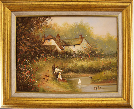 Les Parson | Original oil painting on canvas, Country Scene, Art to buy ...