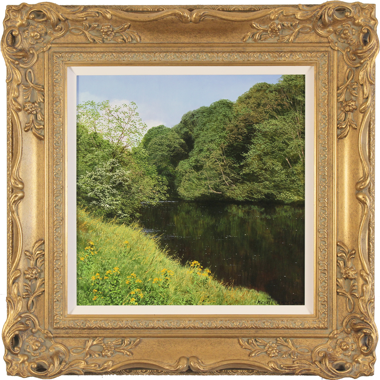 Michael James Smith | Original oil painting on panel, The River Wye ...