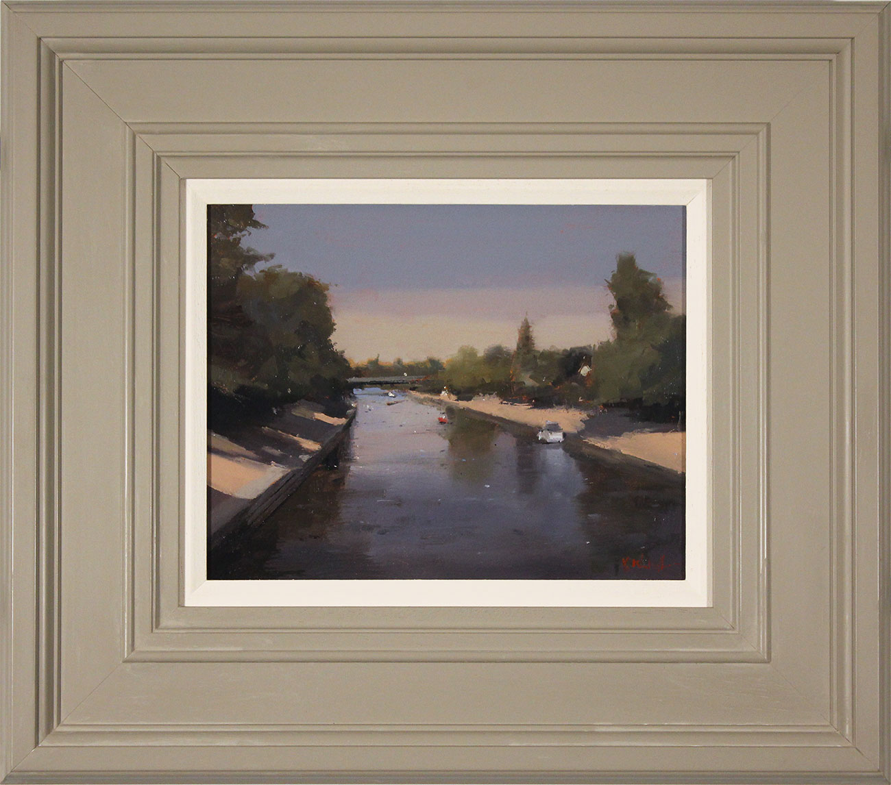 Michael John Ashcroft, ROI | Original oil painting on panel, Boating on ...