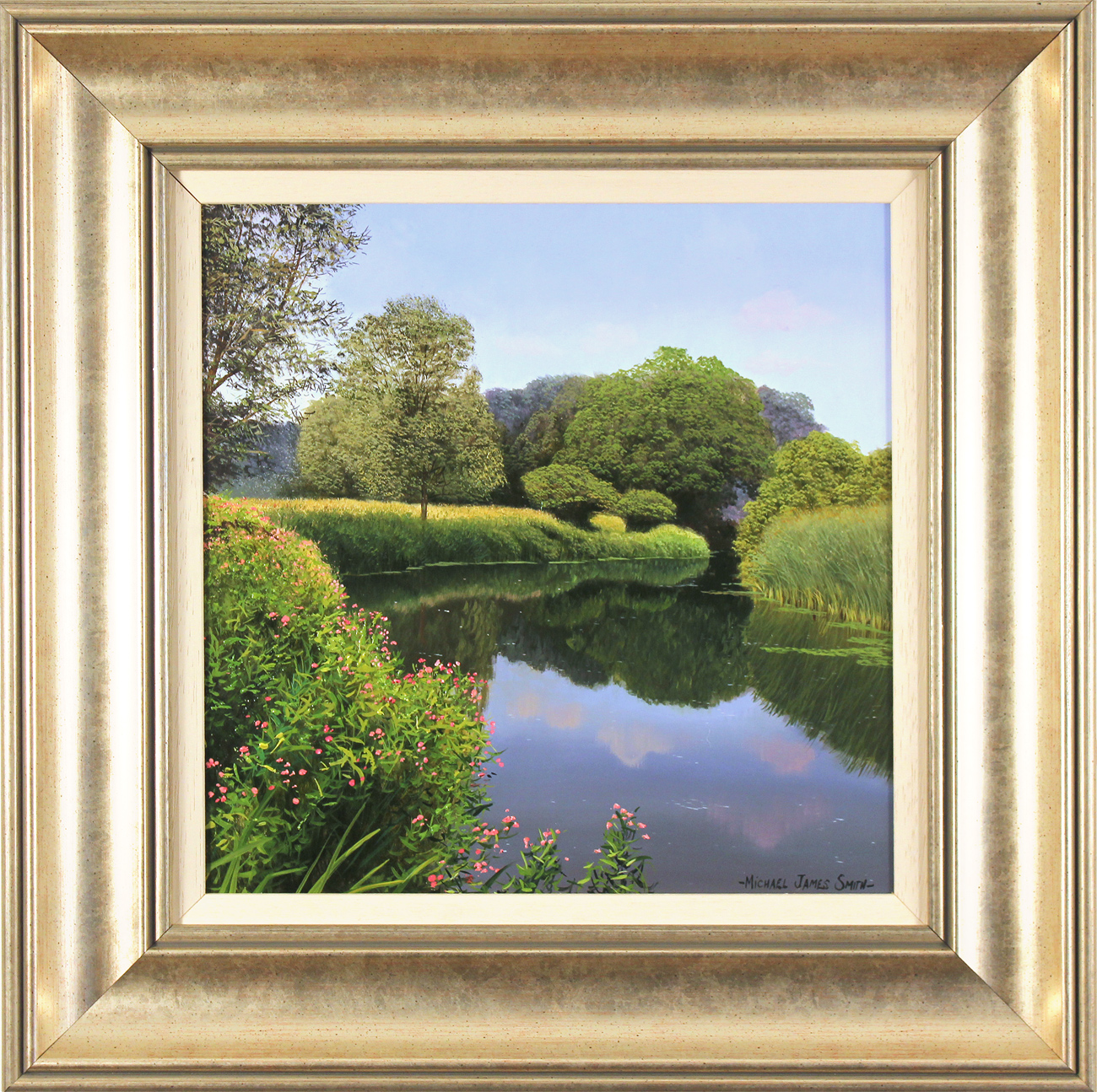 Michael James Smith | Original oil painting on panel, The River Chelmer ...