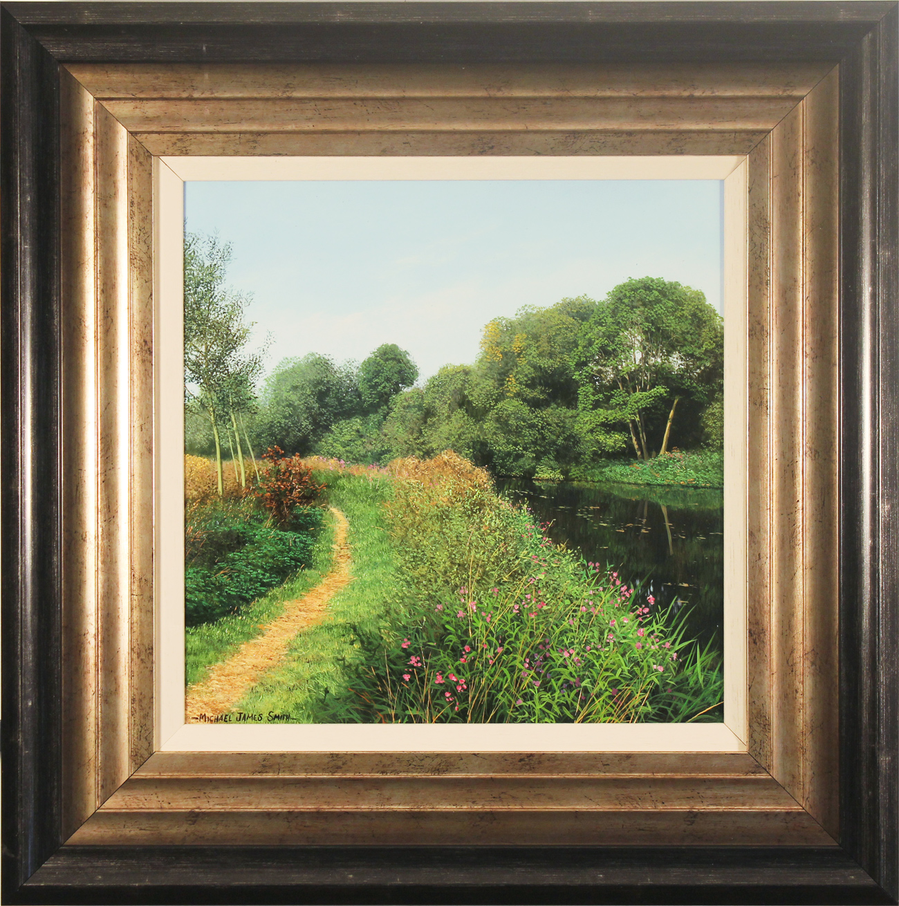 Michael James Smith | Original oil painting on panel, The River Chelmer ...