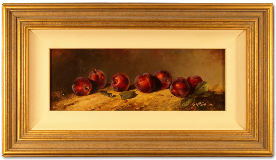Paul Wilson | Original oil painting on panel, Plums, Art to buy online ...