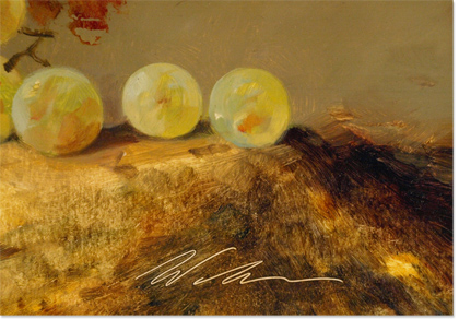 Paul Wilson | Original oil painting on panel, Grapes, Art to buy online ...