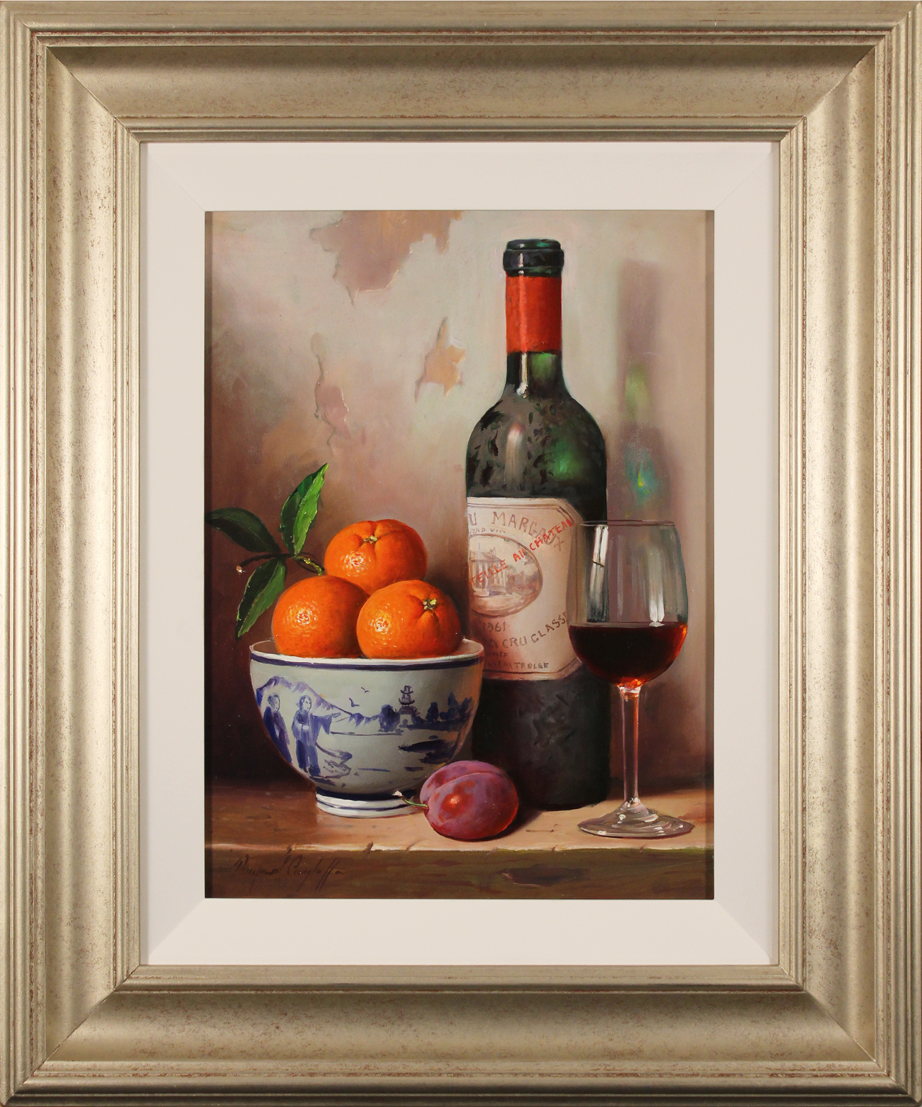 Raymond Campbell | Original oil painting on panel, Chateau Margaux ...