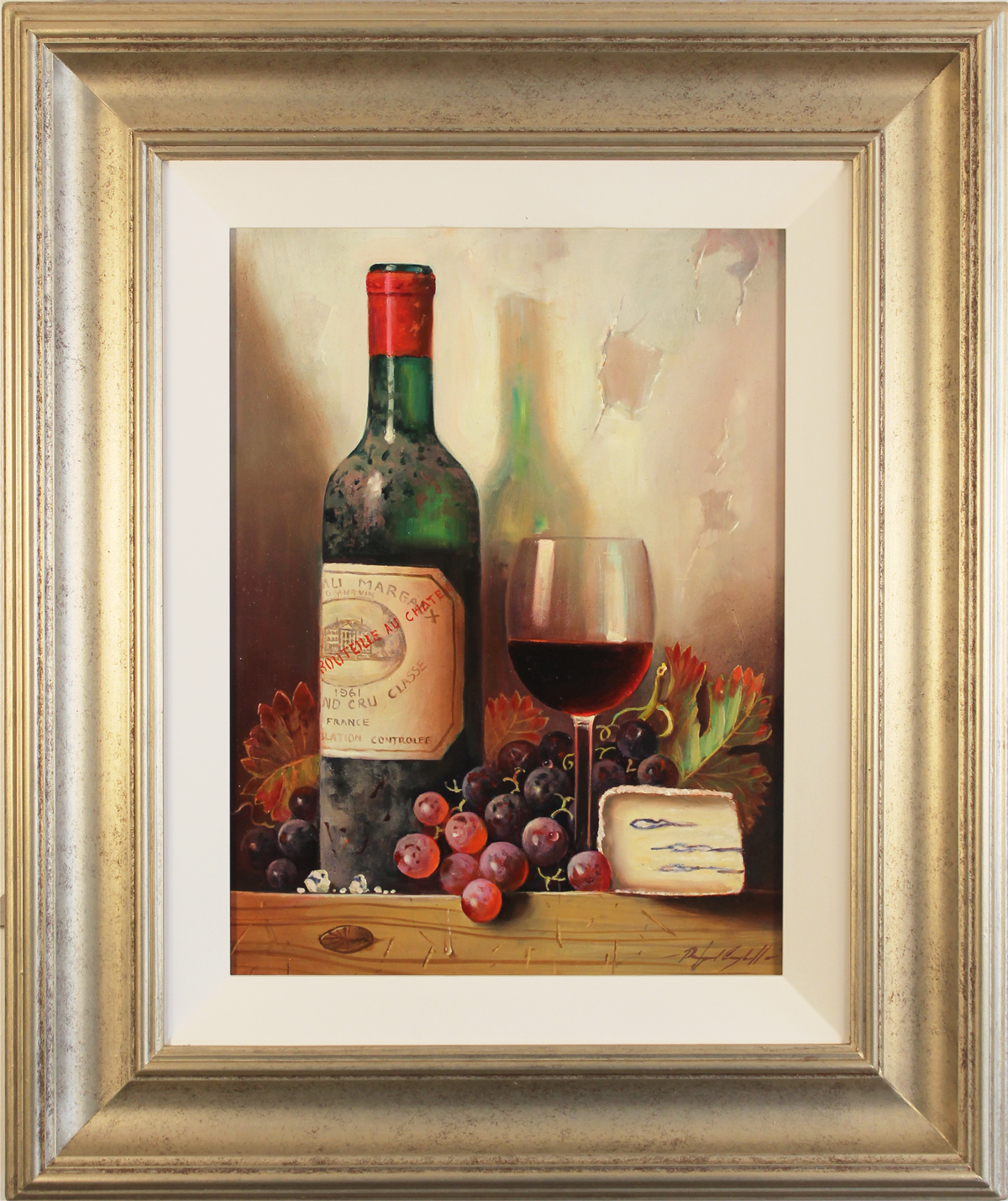 Raymond Campbell | Original oil painting on panel, Chateau Margaux ...