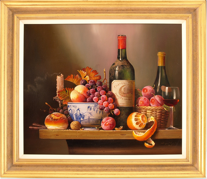 Raymond Campbell | Original oil painting on panel, Still Life, Art to ...