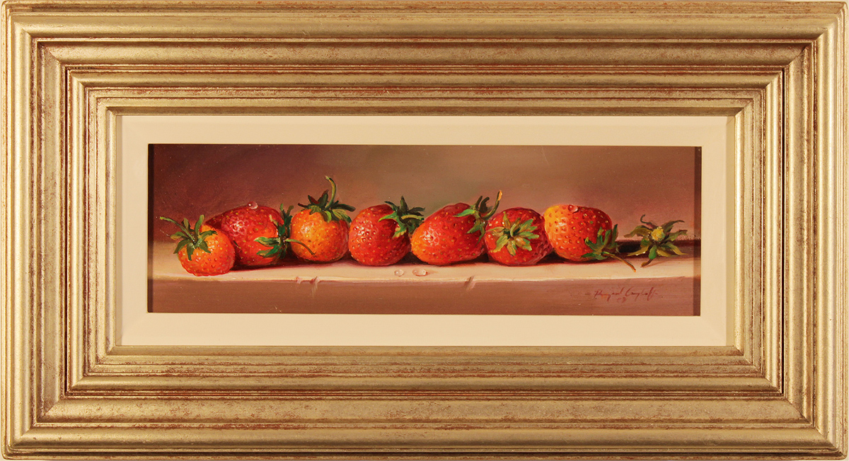 Raymond Campbell | Original oil painting on panel, 'Strawberries, Still ...