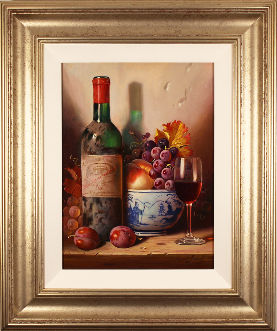 Raymond Campbell | Original oil painting on panel, Chateau Margaux ...