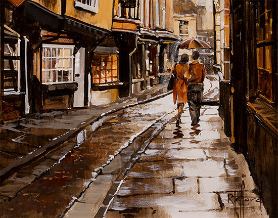 Richard Telford | Original oil painting on panel, Meet Me at The ...