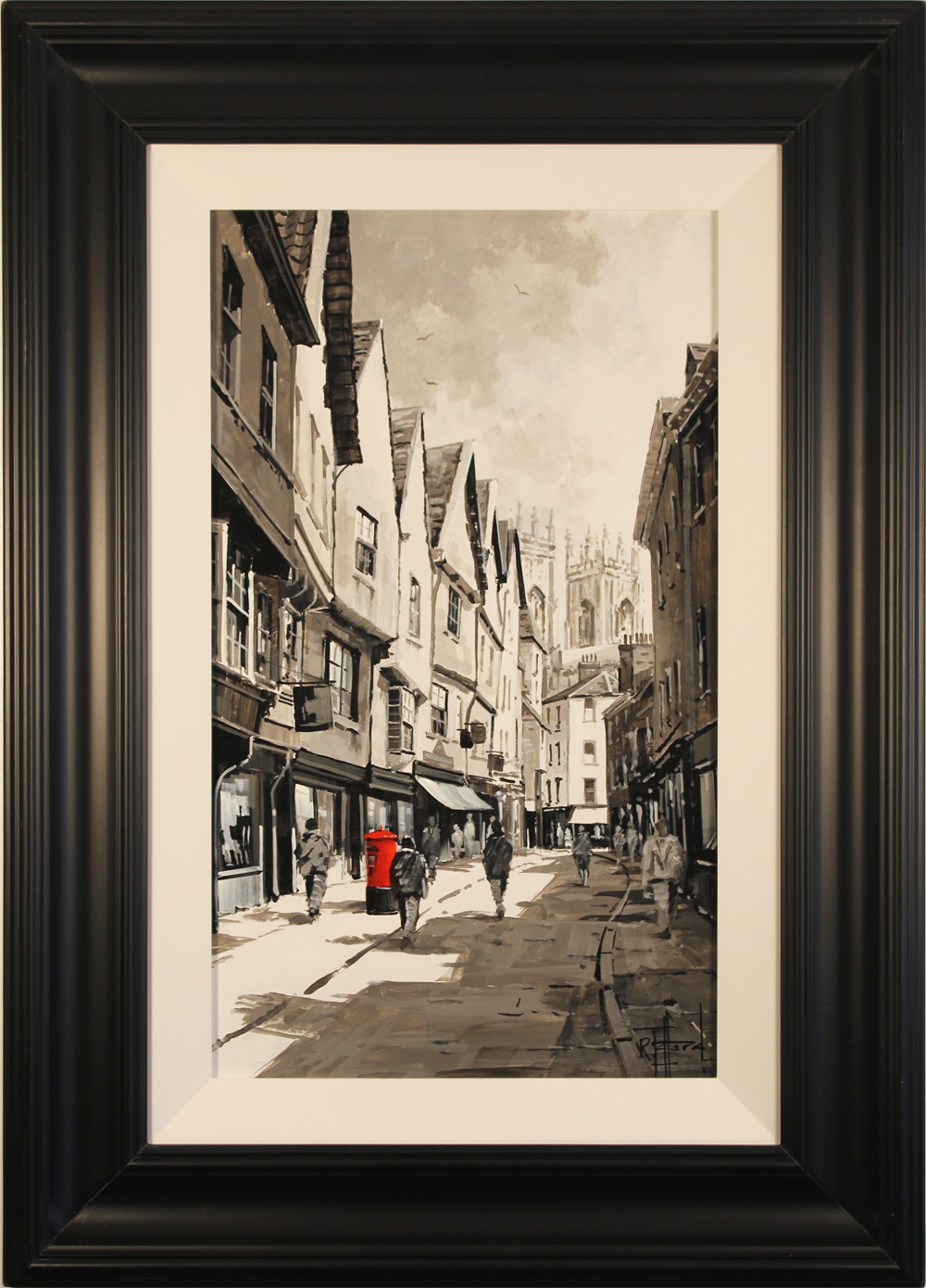 Richard Telford | Original oil painting on panel, Low Petergate, York ...