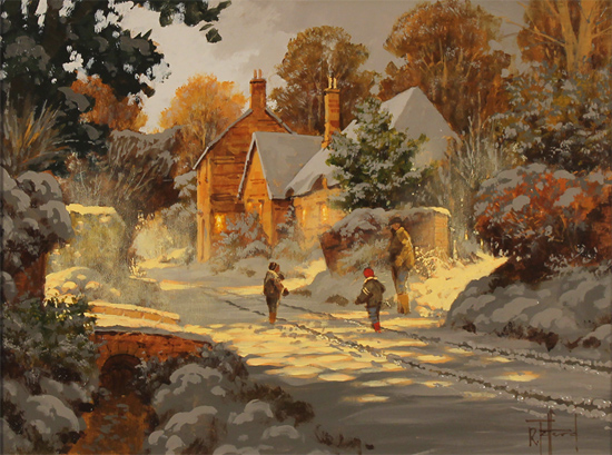 Richard Telford | Original oil painting on panel, He Started It, Art to ...