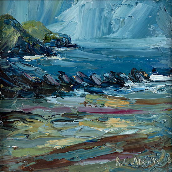 Rupert Aker | Original oil painting on paper, Crackington Haven, Art to ...
