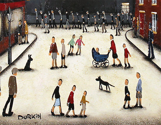 Sean Durkin | Original oil painting on panel, Factory Fields Forever ...