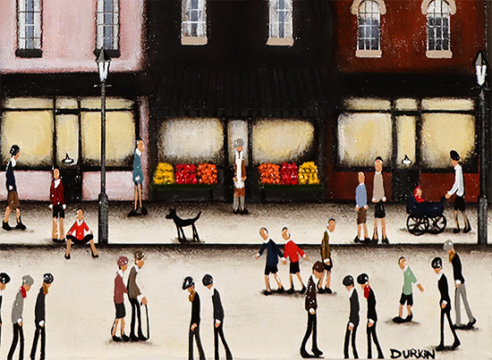 Sean Durkin | Original oil painting on panel, The Fruit Sellers, Art to ...