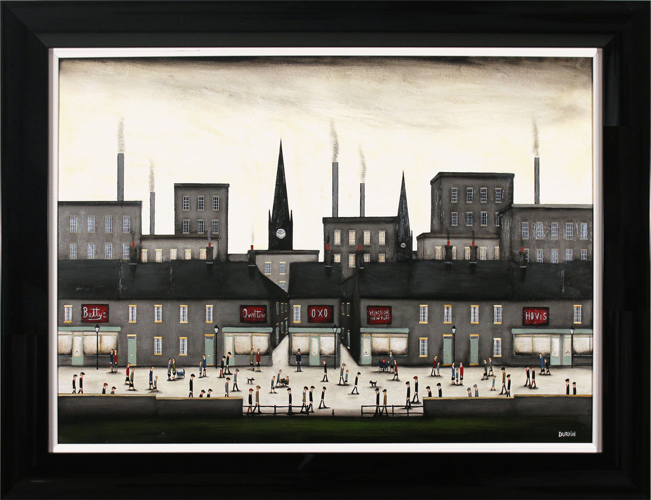 Sean Durkin | Original oil painting on panel, Bustle of the City, Art ...