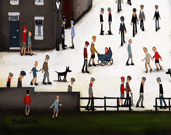 Sean Durkin | Original oil painting on panel, By the Town Clock, Art to ...
