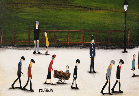 Sean Durkin | Original oil painting on panel, Views Across the Green ...