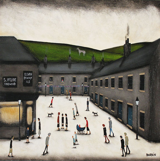 Sean Durkin | Original oil painting on panel, McGlade's Corner, Art to ...