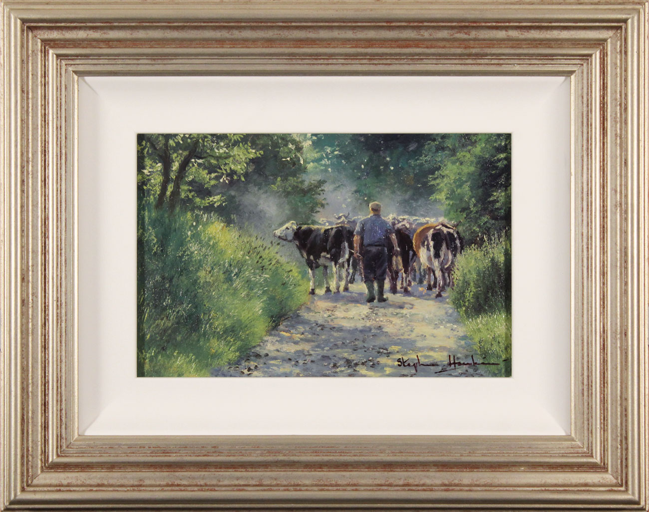 Stephen Hawkins | Original oil painting on panel, Last of the Herd, Art ...